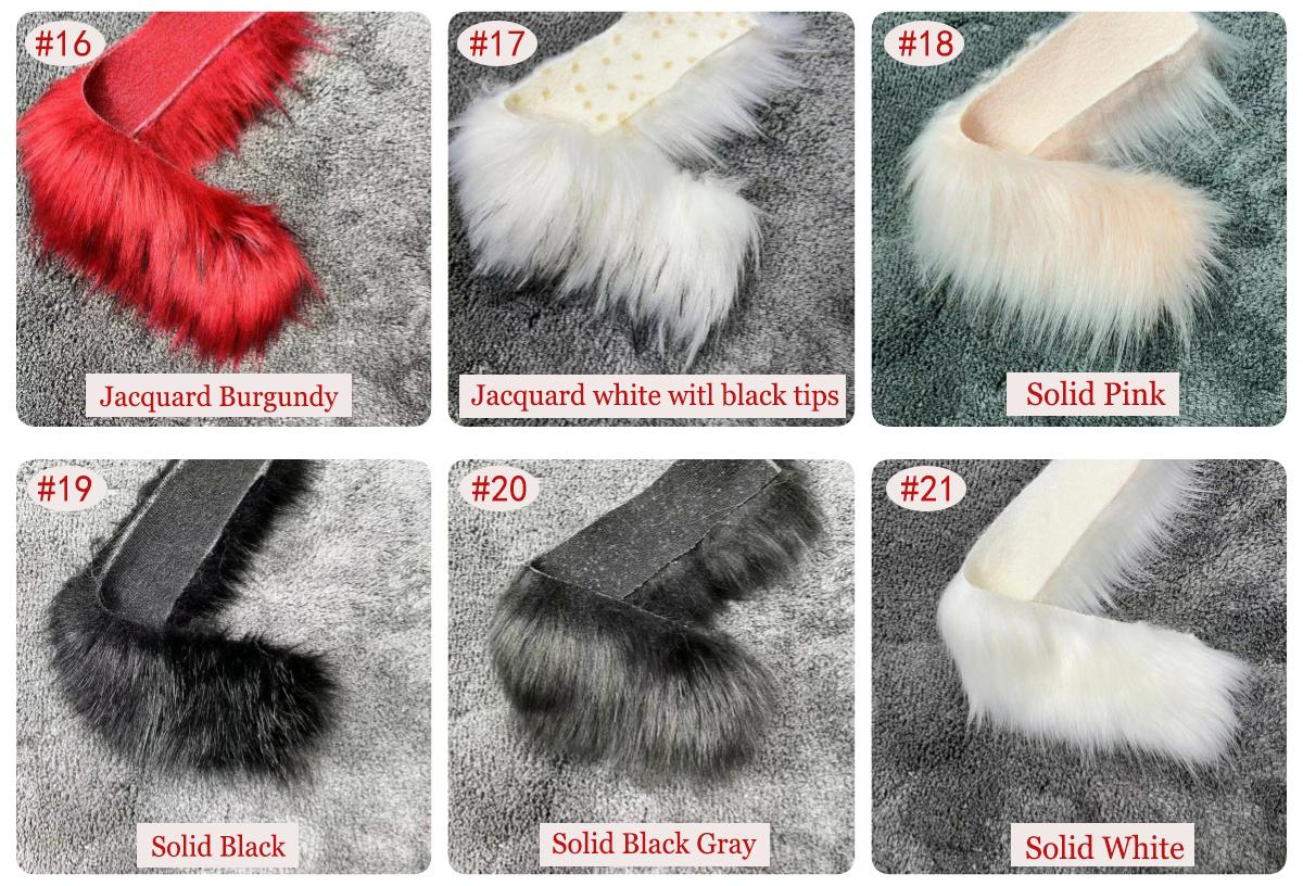Colorful Faux Fur Trim Wide Fluffy Fringe for Costume Sewing Clothing ...