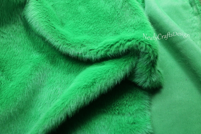 Faux Fur Fabric, Green Faux Minky Fur,ultra Soft Furry Fursuit Material ...