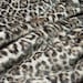 Leopard Print Faux Fur,black Fabric,punk Style Gray Gothic Animal Print ...