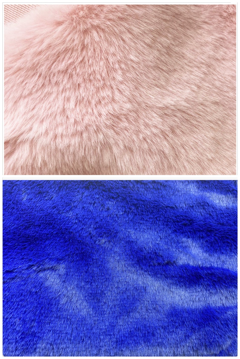Fluffy Faux Fur Fabric,turquoise Blue Rabbit Fur for DIY Craft Supplies ...