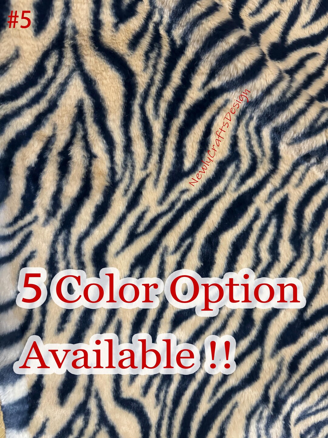Faux Rabbit Fur Fabric, Zebra Print Super Soft Plush Fabric for ...