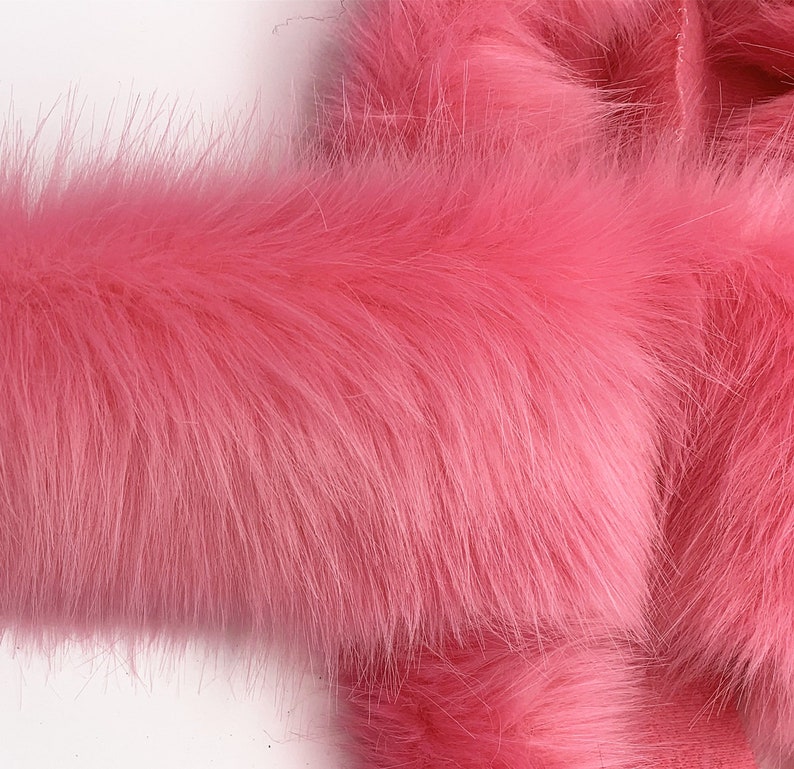 Furry Faux Fur Fabric, Lilac Faux Fox Fur, Colorful Fun Fur for DIY ...