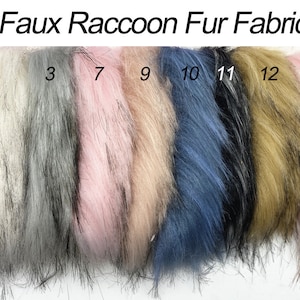 Colorful Jacquard Long Pile Faux Raccoon Fur,high Density Fluffy Fur ...