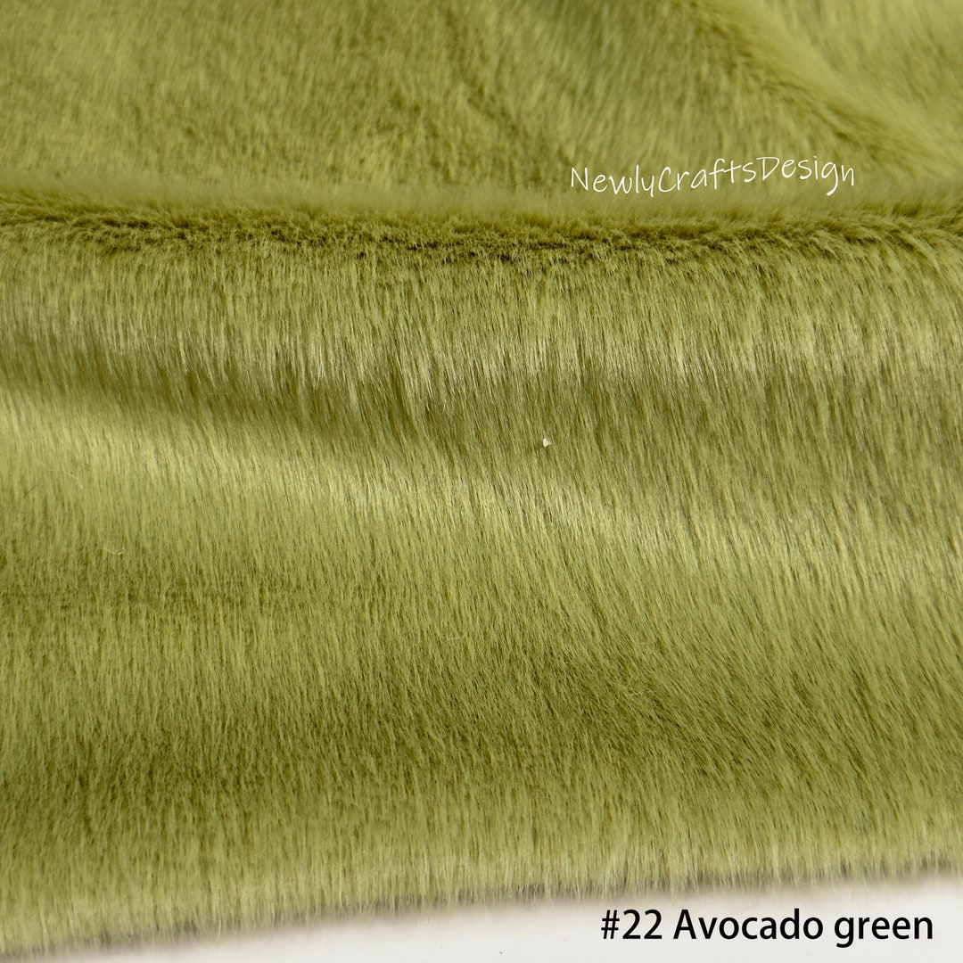 Avocado Green Faux Fur Fabric,faux Minky Fur,faux Rex Rabbit Fur,ultra ...
