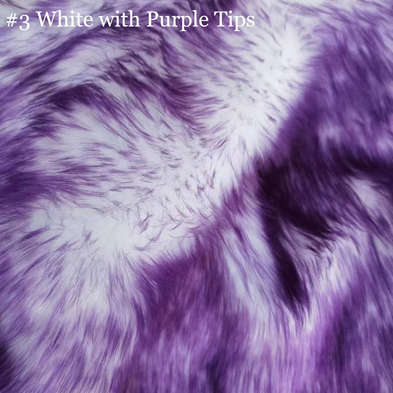 Bi-color Faux Fox Fur Fabric, 2 Tone Long Pile Shaggy Fake Faux Fur for ...