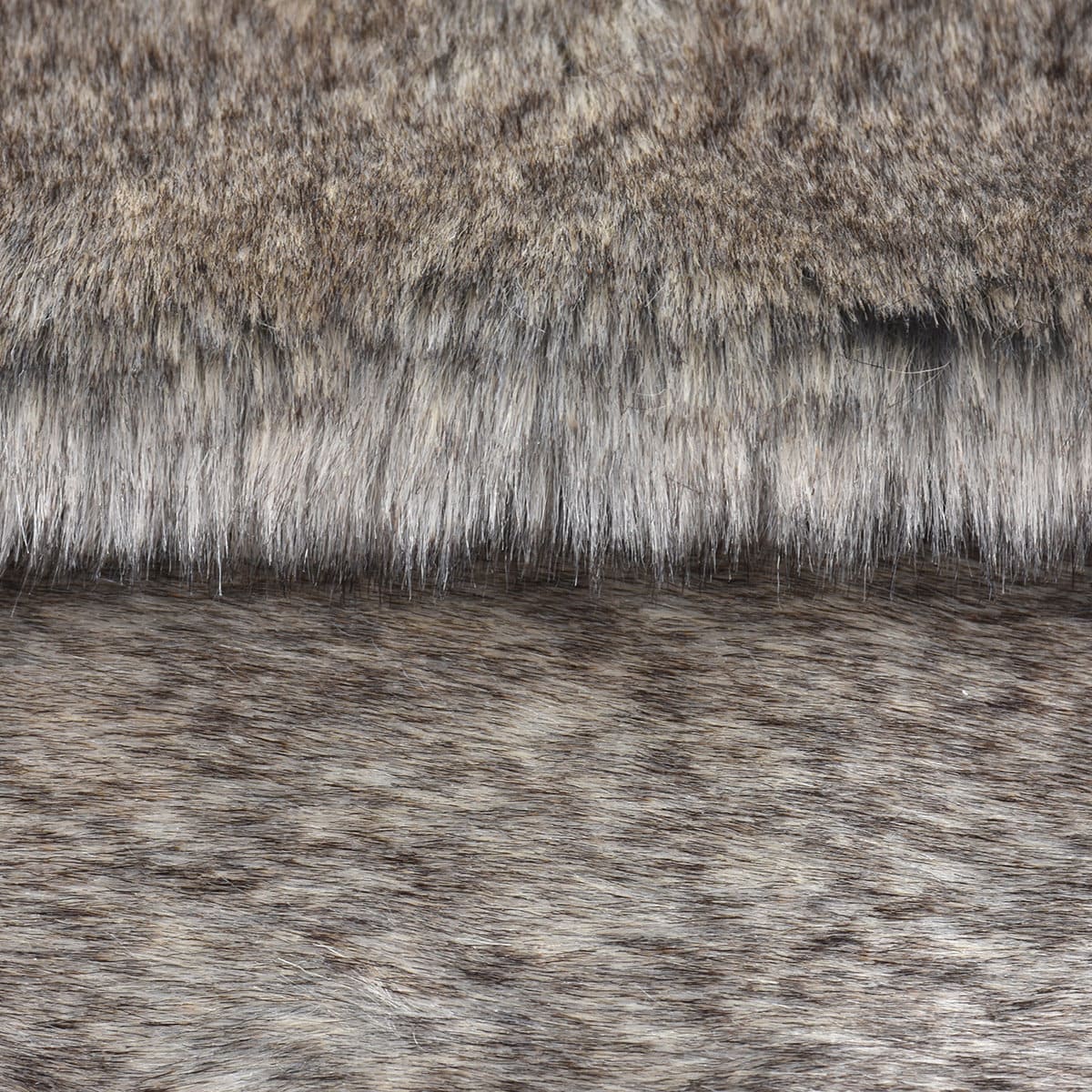 Fox Faux Fur Fabric, Natural Gradient Fade Gray Fox Fur, Long Pile Fun ...