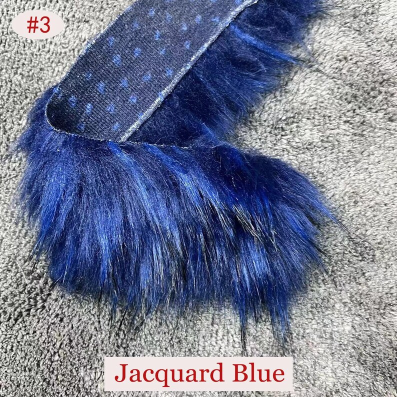 Colorful Faux Fur Trim Wide Fluffy Fringe for Costume Sewing Clothing ...