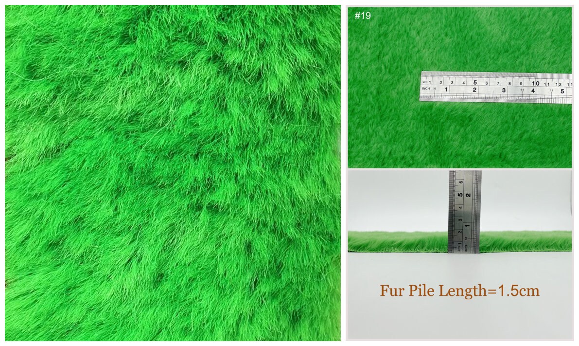 Peacock Blue Faux Fur Fabric,ultra Soft Faux Minky Fur,fluffy Fursuit ...