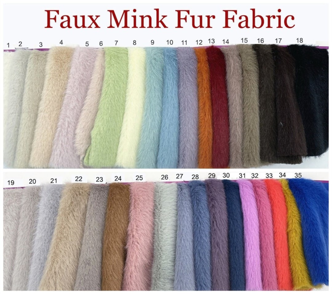 Multicolored Faux Fur Fabric,faux Minky Fur,ultra Soft Furry Fursuit ...