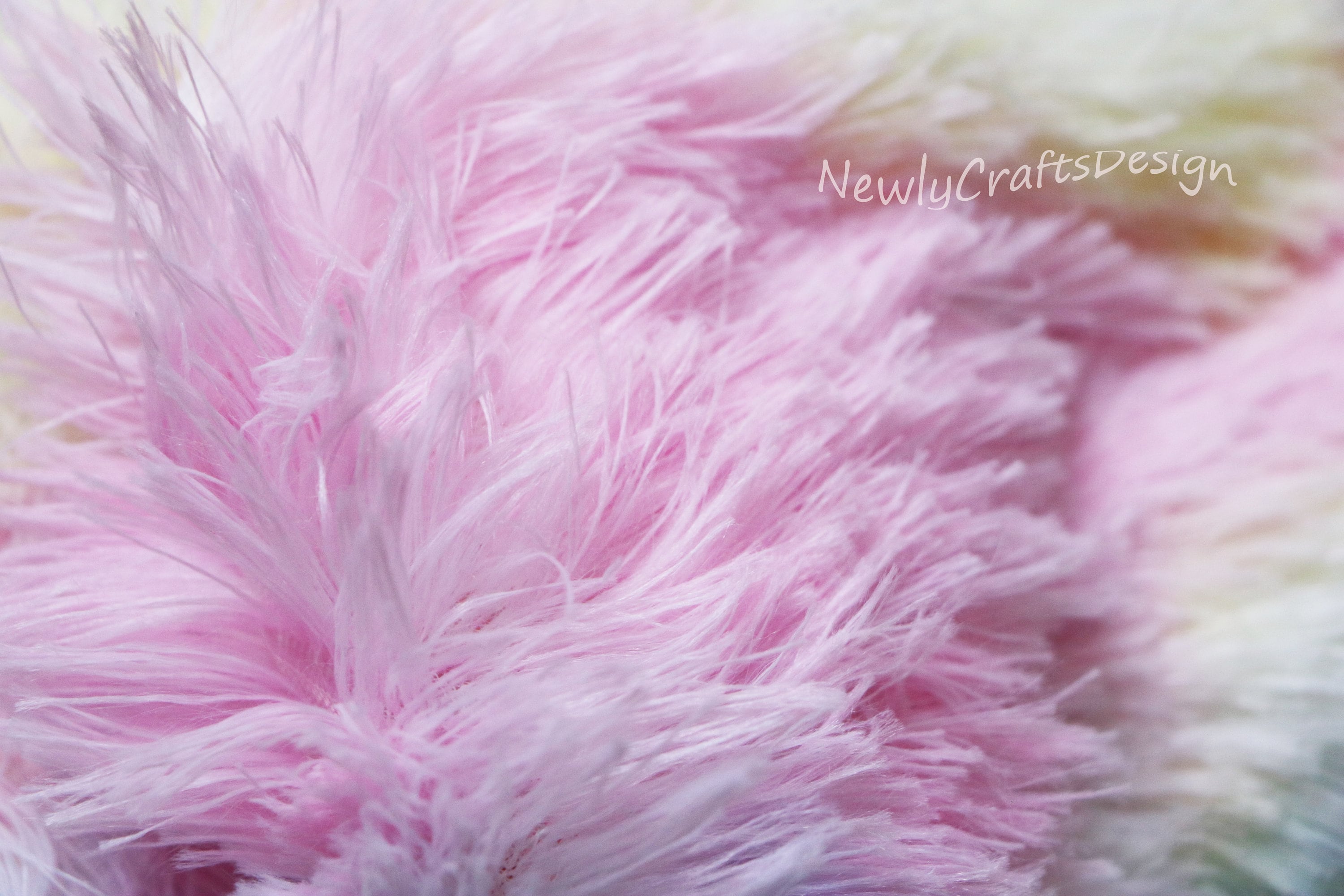 Rainbow Minky Fur Fabric Furry Shaggy Faux Craft Fur,upholstery Soft ...