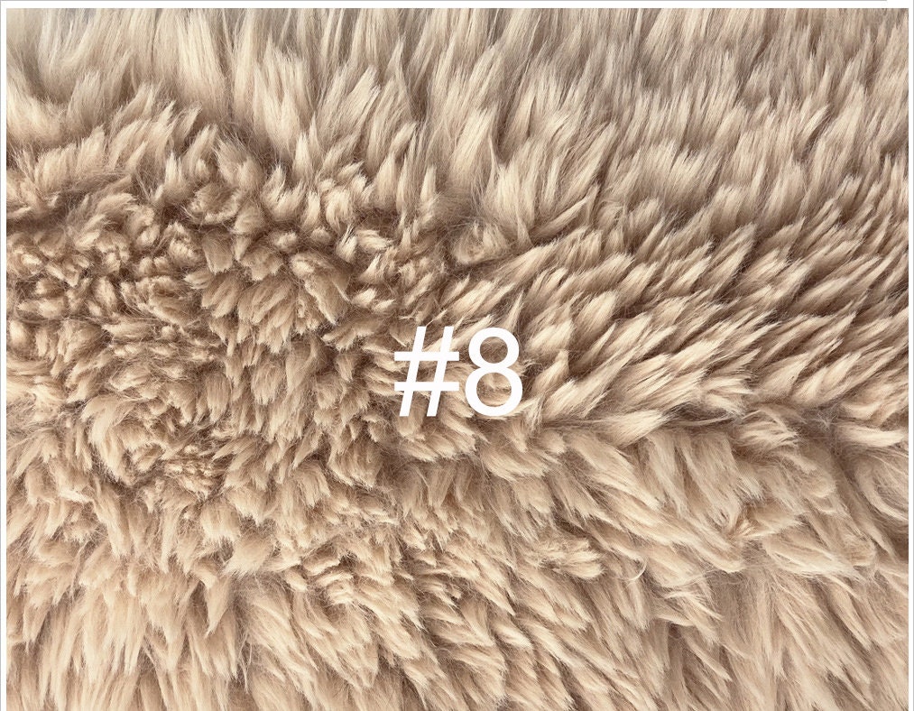 Solid Faux Fur Fabric,long Pile Shaggy Furs,fun Fur for DIY Crafts ...
