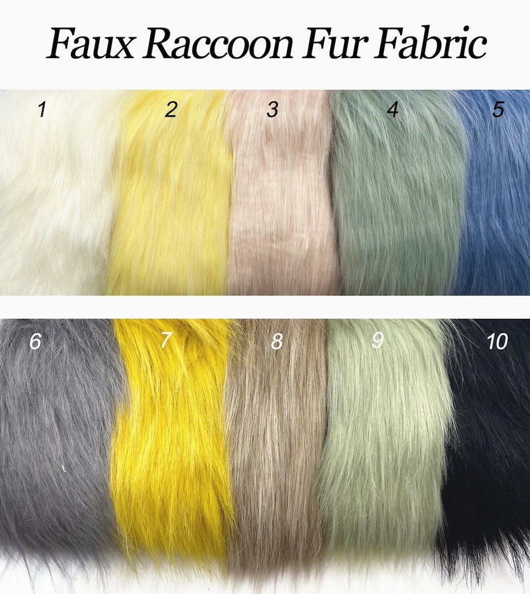 High Density Thick Fluffy Fur, Colorful Jacquard Long Pile Furry Faux ...