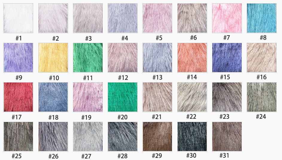 Multi Color Fox Faux Fur Fabricfurry Long Pile Fun Fur for - Etsy
