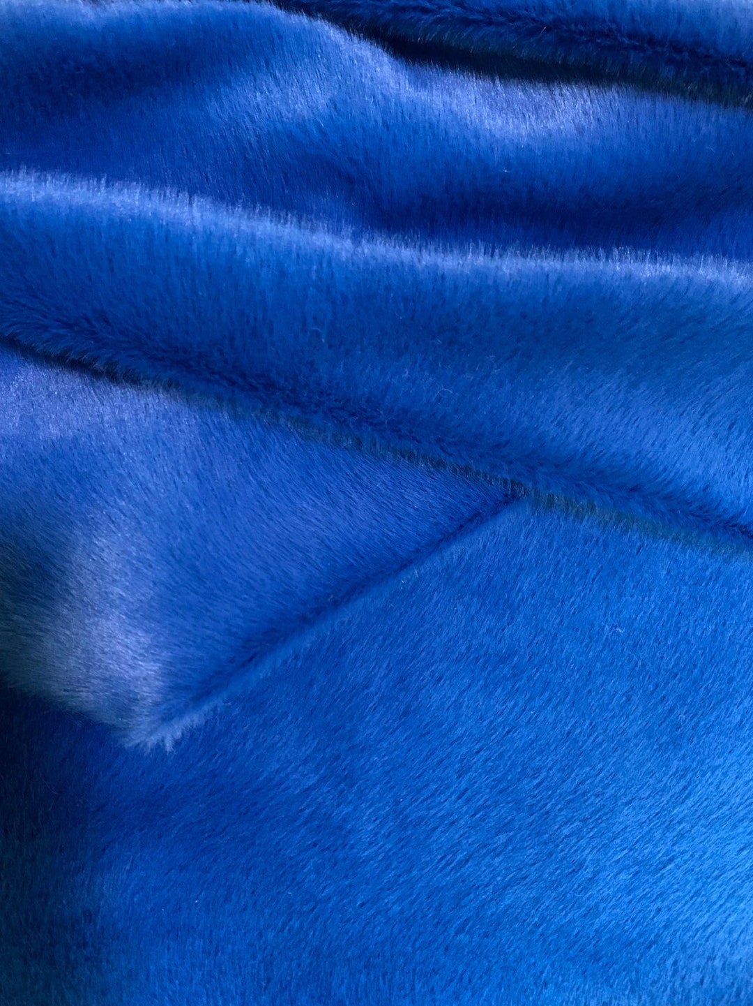 Faux Minky Fur,royal Blue Faux Fur Fabric,ultra Soft Furry Fursuit ...