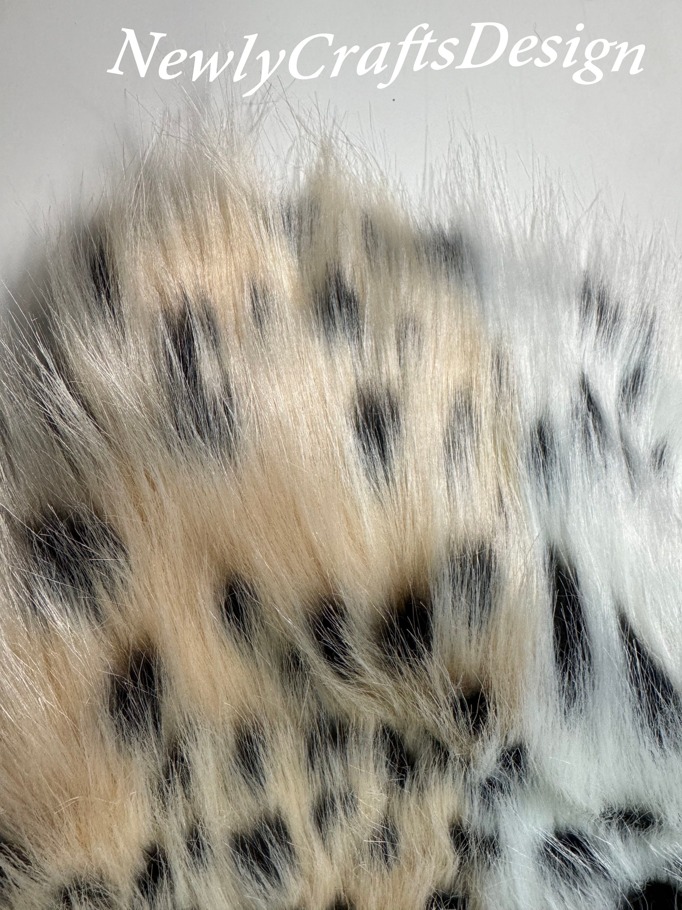 Leopard Faux Fur Fabric,animal Print Fursuit Fur,jacquard Plush Cosplay ...