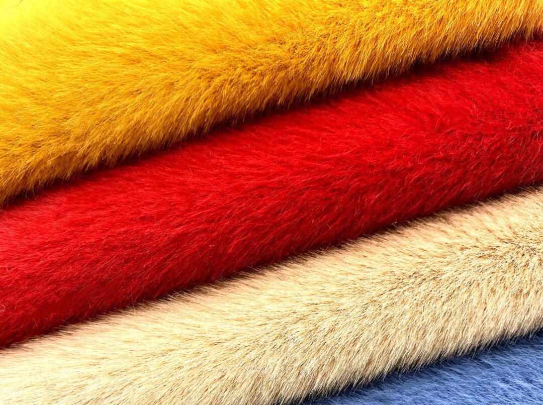 Colorful Faux Fur Fabric,faux Minky Fur,ultra Soft Furry Fursuit ...