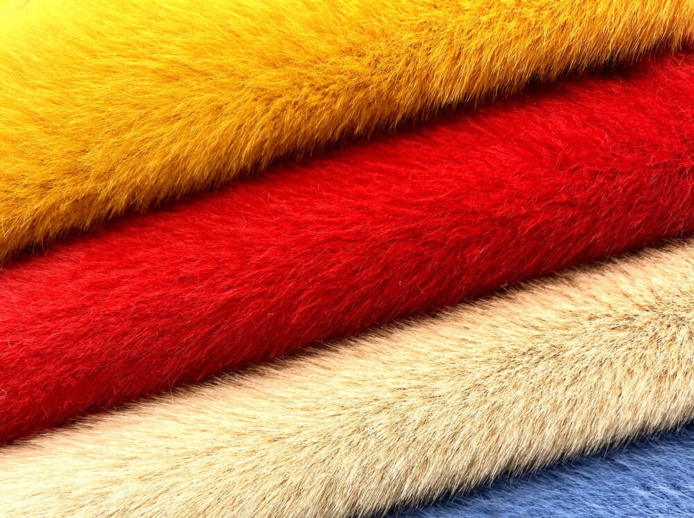 Colorful Faux Fur Fabric,faux Minky Fur,ultra Soft Furry Fursuit ...