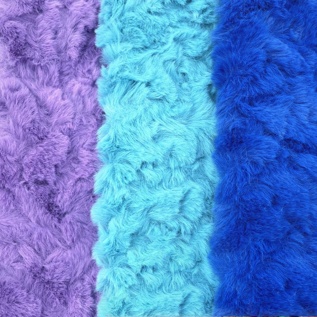 Fluffy Rabbit Minky Plush Faux Fur Fabric, Fake Fur for DIY Crafts ...