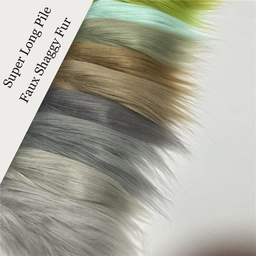 Long Pile Shaggy Fur,soft Faux Fur Fabric for Fursuit,cosplay Costumes ...