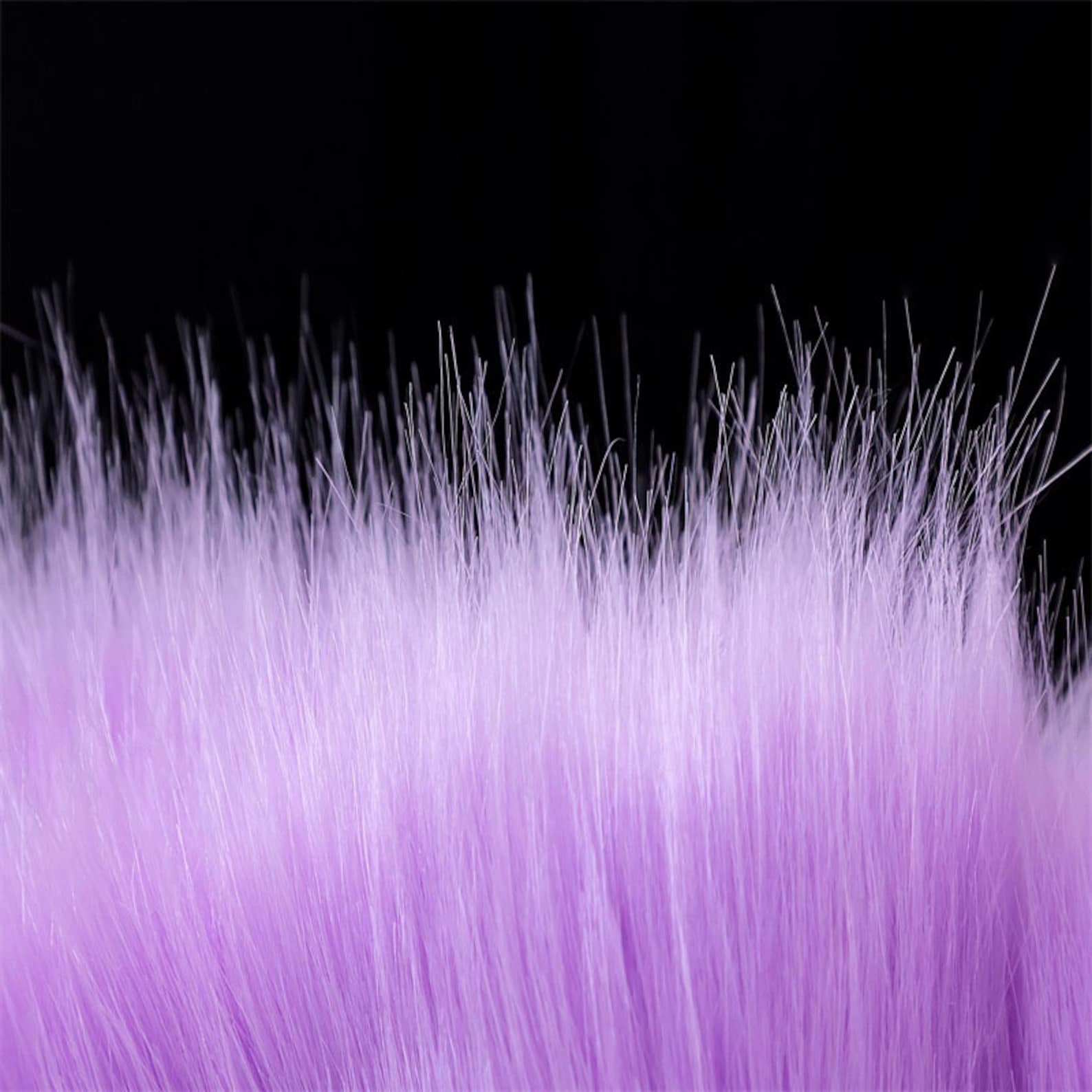 Lavender Fox Faux Fur Fabricfuzzy Long Pile Fun Fur for DIY - Etsy