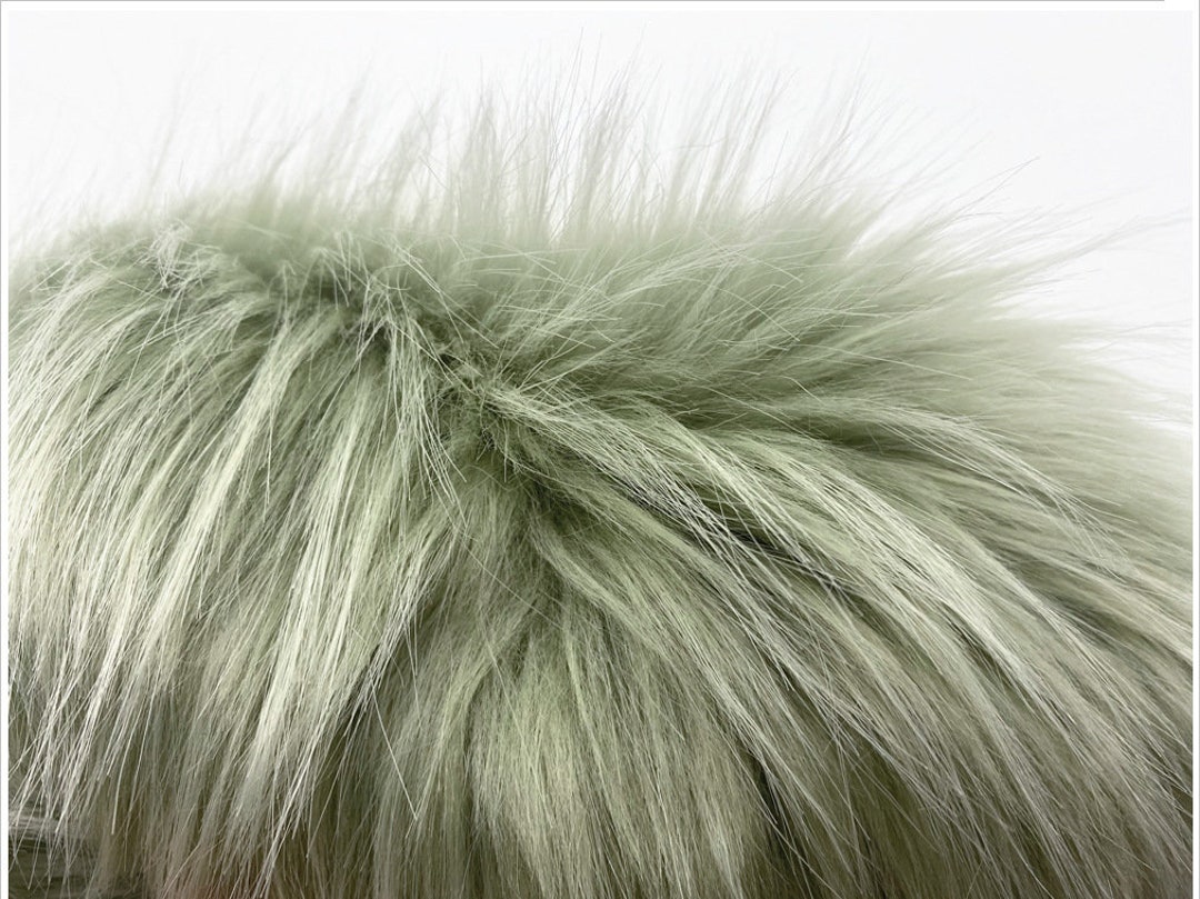 Colorful Jacquard Long Pile Faux Raccoon Fur,high Density Fluffy Fur ...