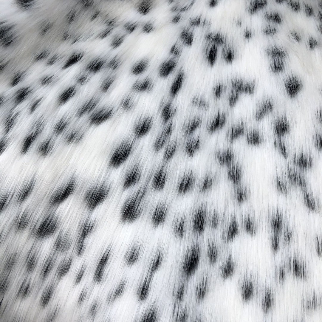 Jacquard Faux Fur Fabricfluffy Spotted Husky Printed Long - Etsy