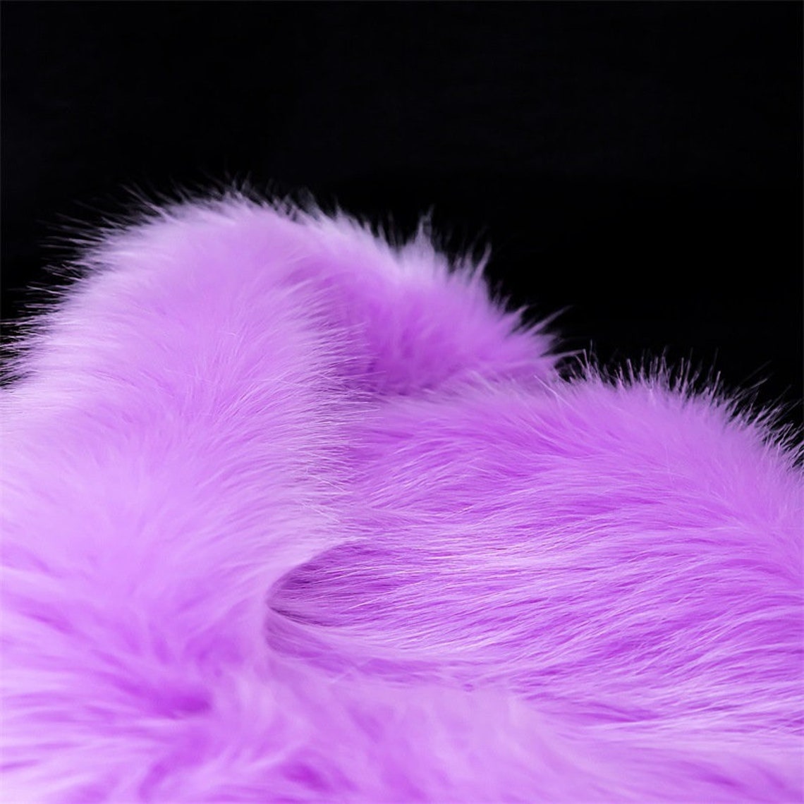 Lavender Fox Faux Fur Fabricfuzzy Long Pile Fun Fur for DIY - Etsy