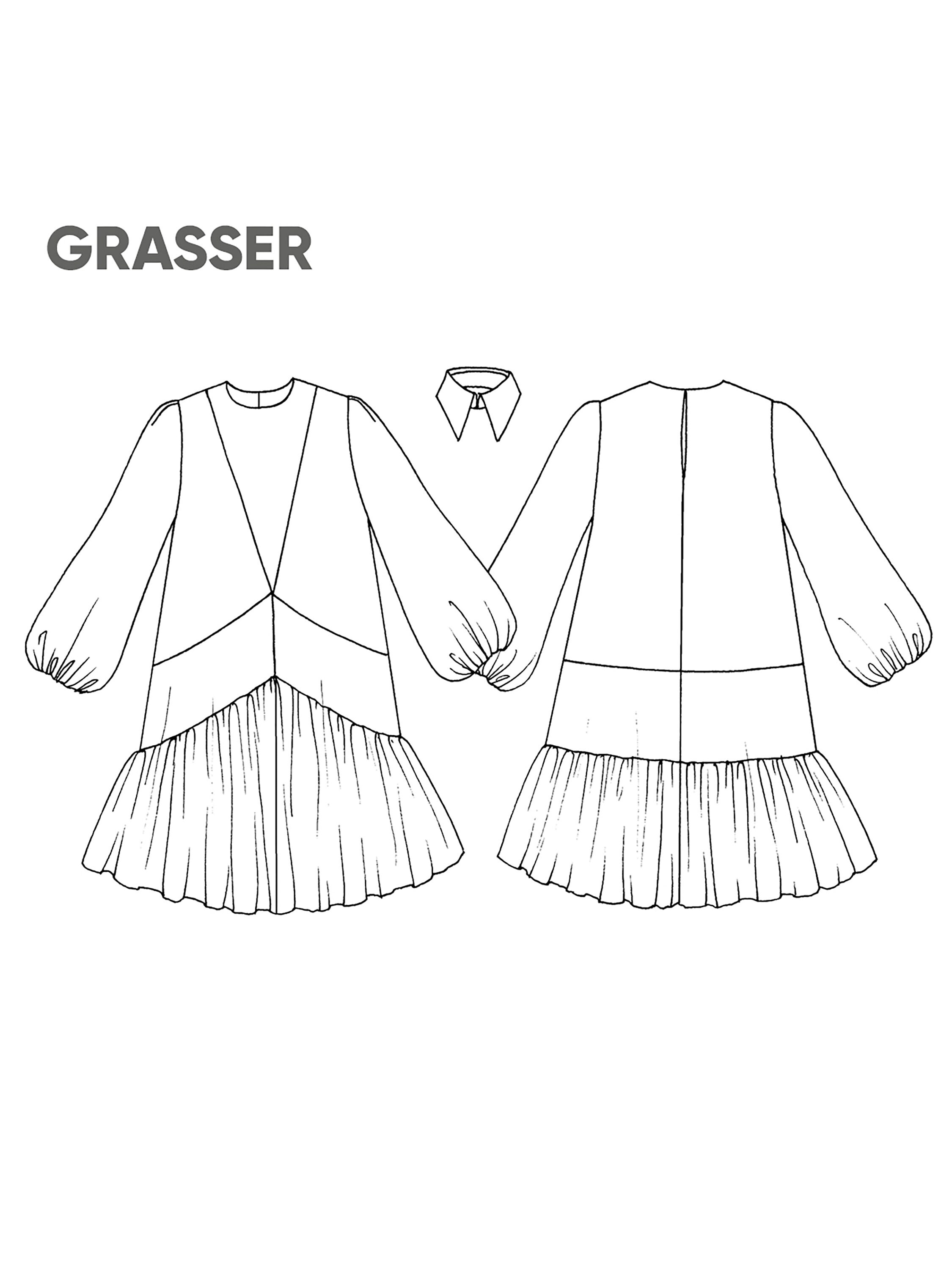 Dress Sewing Pattern No. 756 Sizes 42 / 44 / 46 (RU) - Etsy