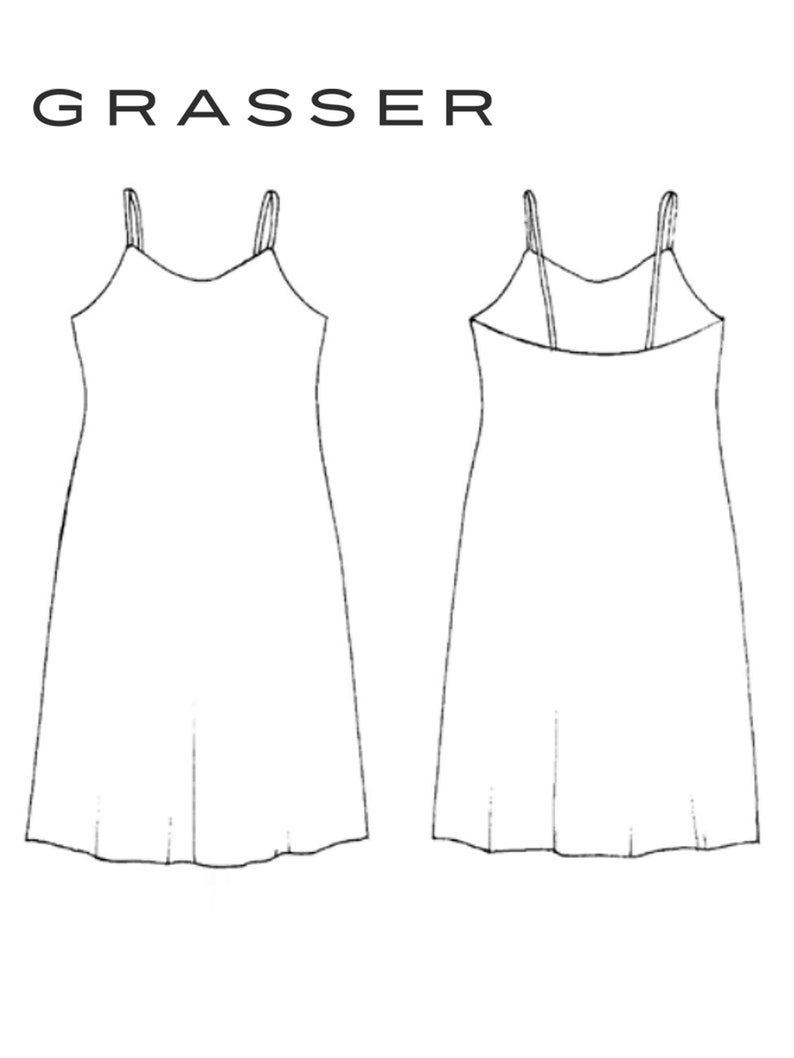 Slip Dress Pdf Sewing Pattern for Women Sizes 46 / 48 / 50 - Etsy