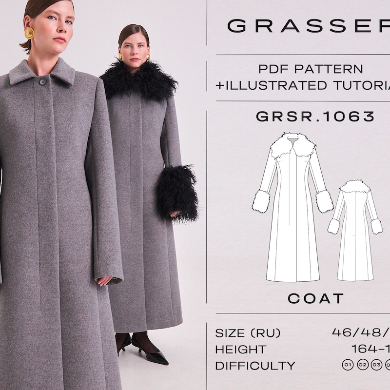 Fur Coat Pattern - Etsy