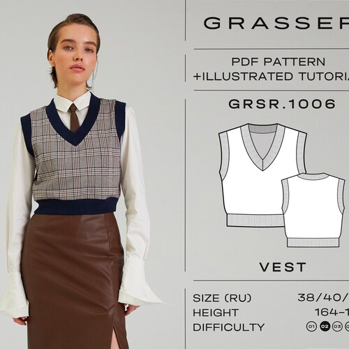 Suit Jacket Pdf Sewing Pattern for Women Sizes 38 / 40 / 42 - Etsy