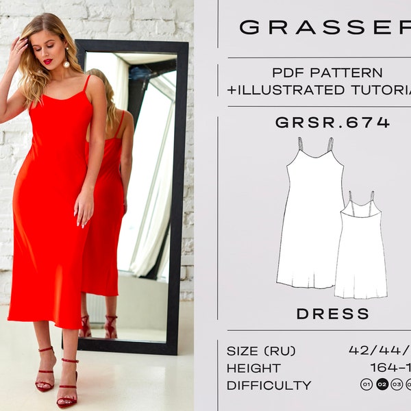 Slip Dress Sewing Pattern - Etsy