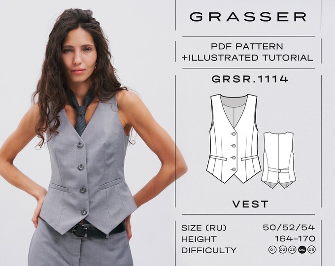 Vintage Vest Women's Small/medium Fitted Linen Cotton Vest Special ...