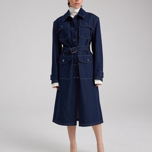 Denim Trench Coat Sewing Pattern PDF | Unlined Coat DIY | Sizes 46 / 48 ...