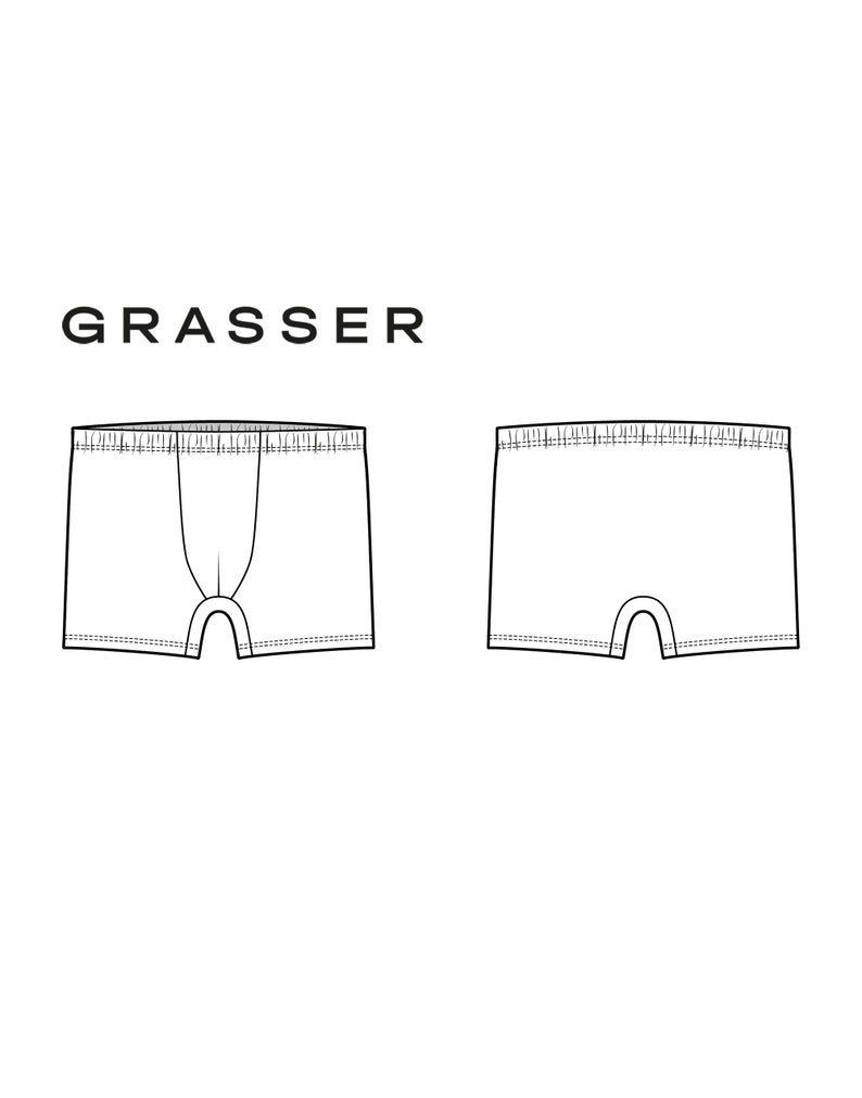 Boxer Briefs Pdf Sewing Pattern for Men | Sizes 44 / 46 / 48 (RU ...