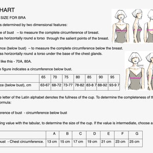 Silk Bra Pdf Sewing Pattern Sizes 85B / 85C / 85D | Model No.986 - Etsy