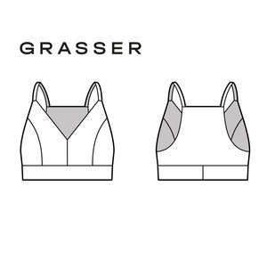 Sport Bra Pdf Sewing Pattern With Tutorial Sizes 80D / 80E / 80F / 80G ...