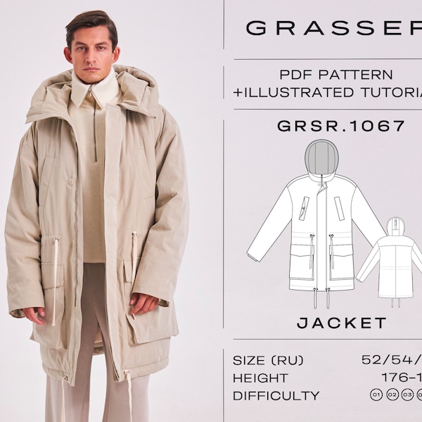 Puffer Coat Pattern - Etsy