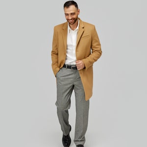 Men's Single-breasted Coat PDF Sewing Pattern | Sizes 52 / 54 / 56 (RU ...
