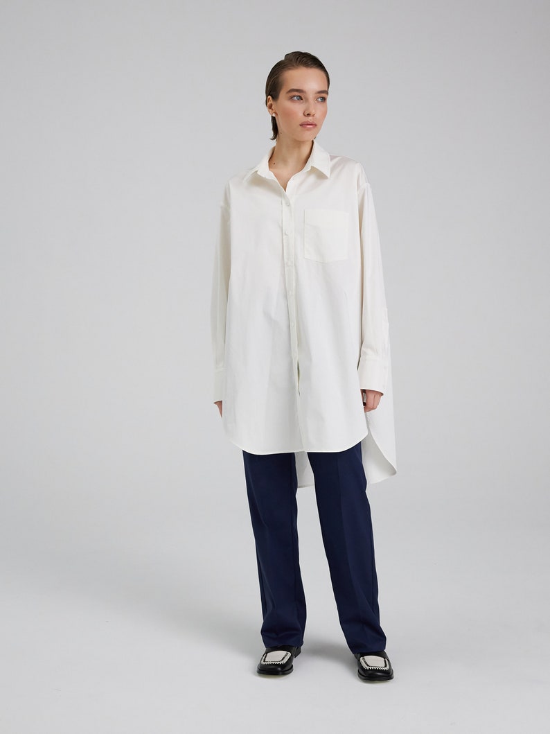 Oversized Shirt Sewing Pattern With Tutorial Sizes 42 / 44 / - Etsy