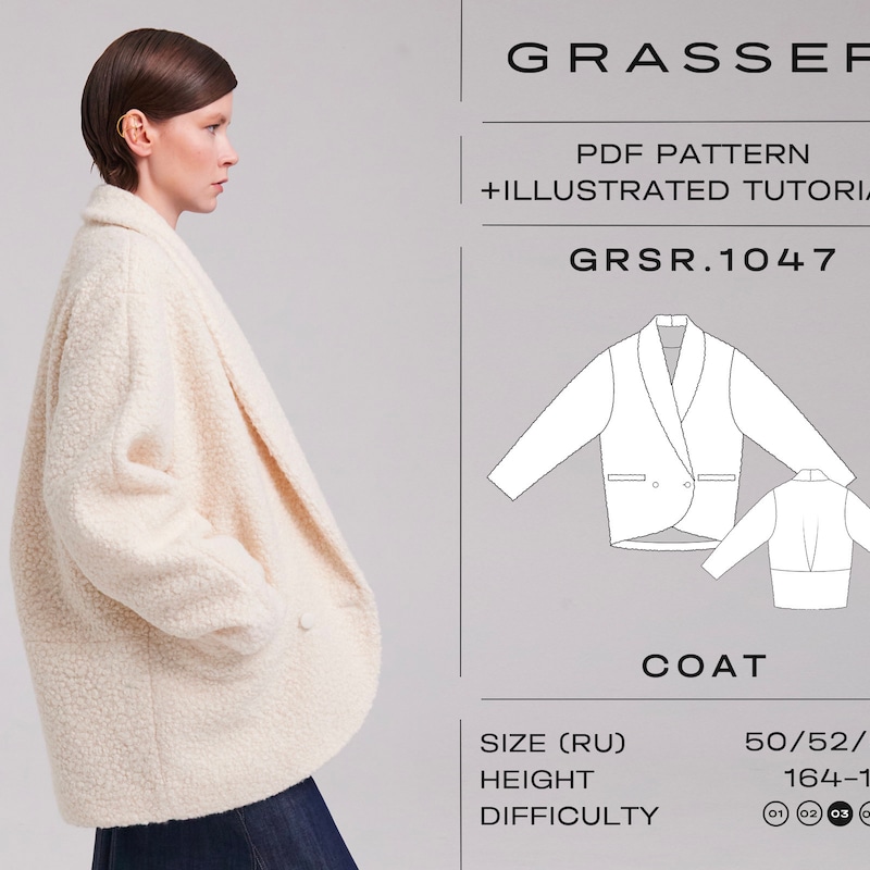 Wrap Coat Pattern - Etsy