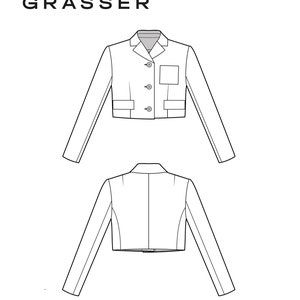 Suit Jacket Sewing Pattern for Women | Sizes 46 / 48 / 50 (RU) | Model ...