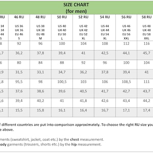 Pants Pdf Sewing Pattern for Men | Sizes 52 / 54 / 56 (RU) | Model No ...