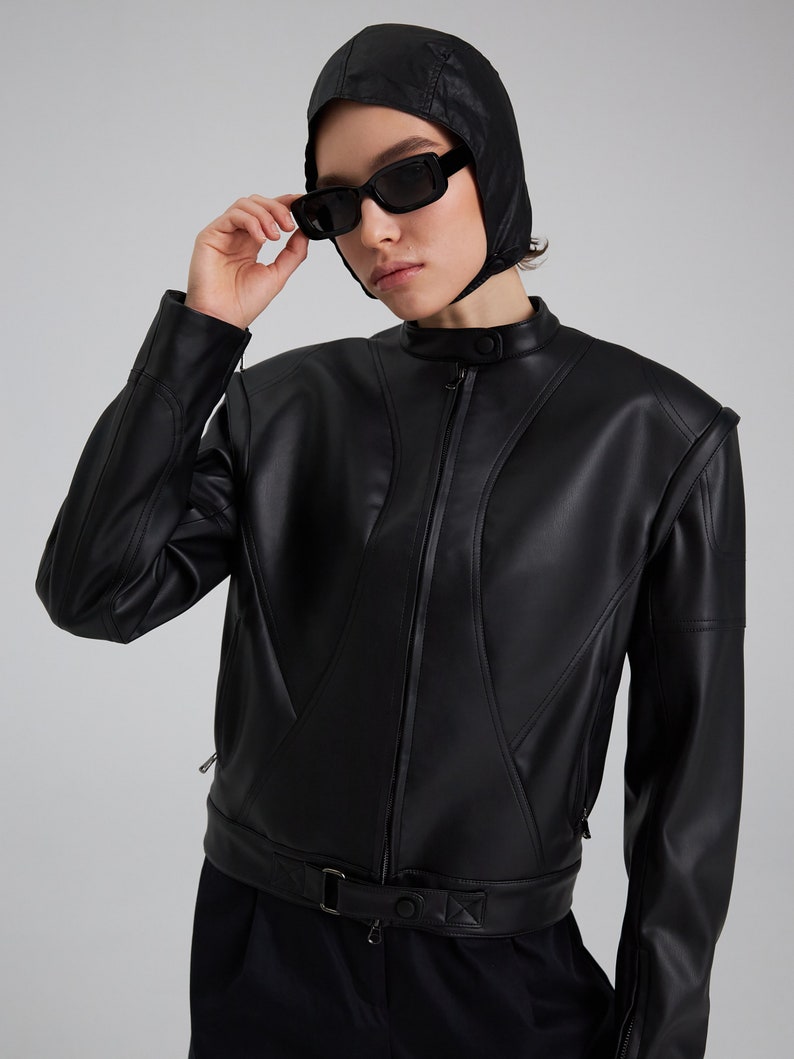 Leather Jacket Pdf Sewing Pattern for Women Sizes 50 / 52 / - Etsy