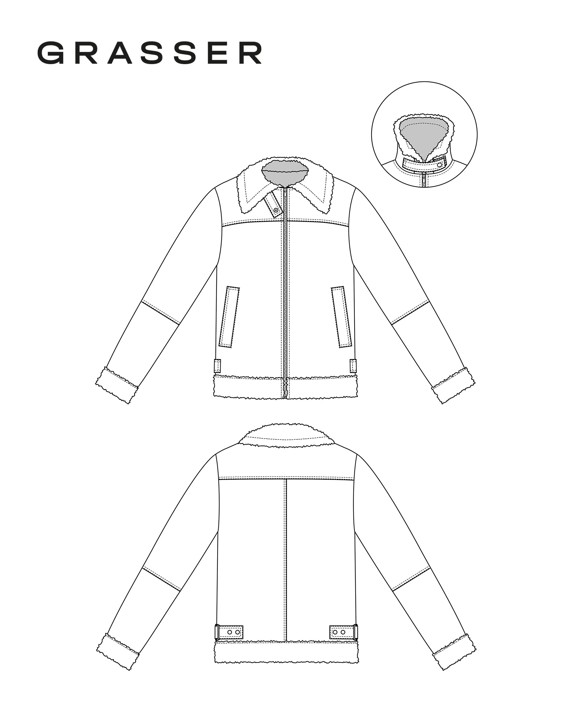 PDF Sewing Pattern of Jacket Sizes 46/48/50 RU Model - Etsy