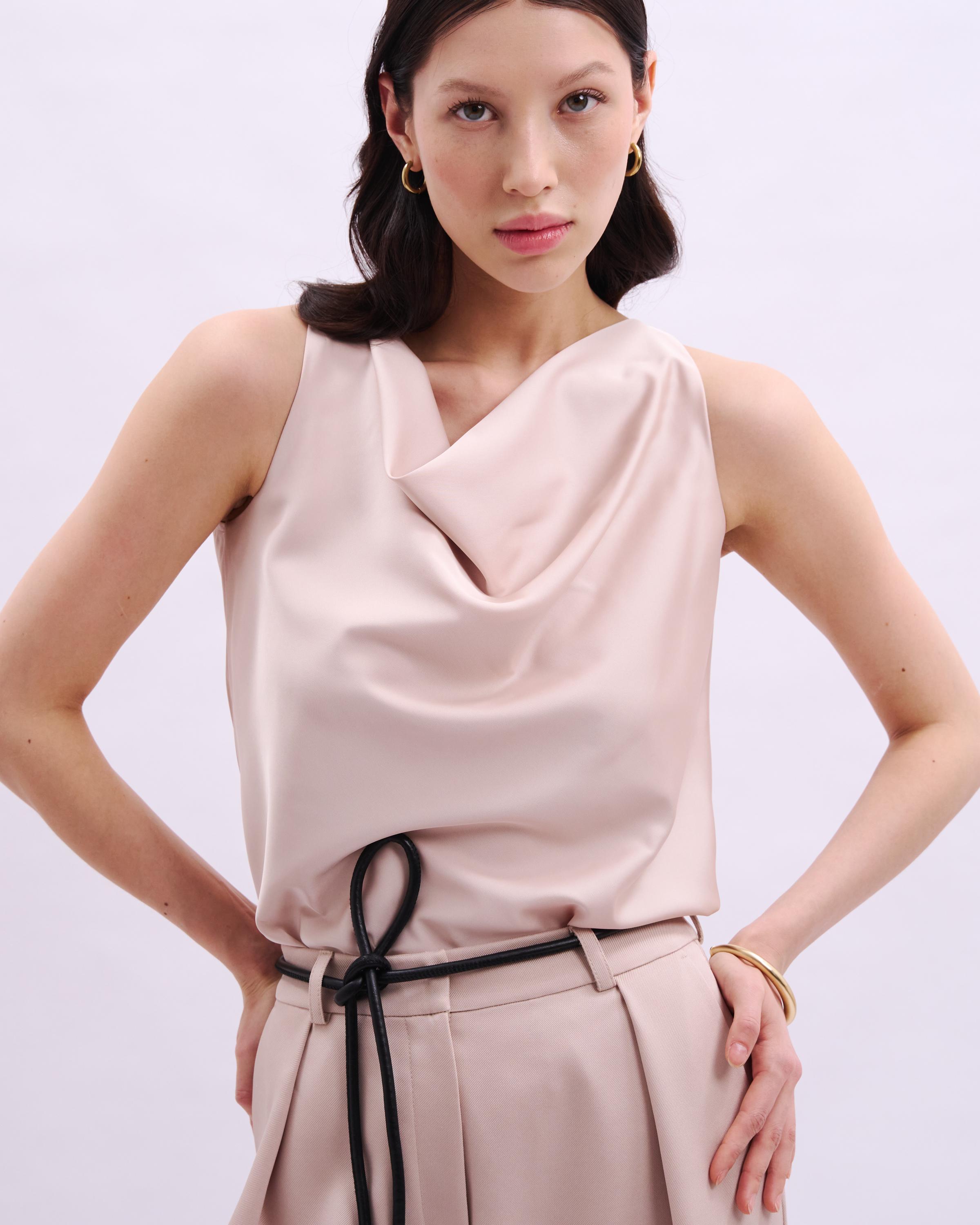 Cowl Top Sewing Pattern PDF | Draped Neckline Top Digital Pattern ...