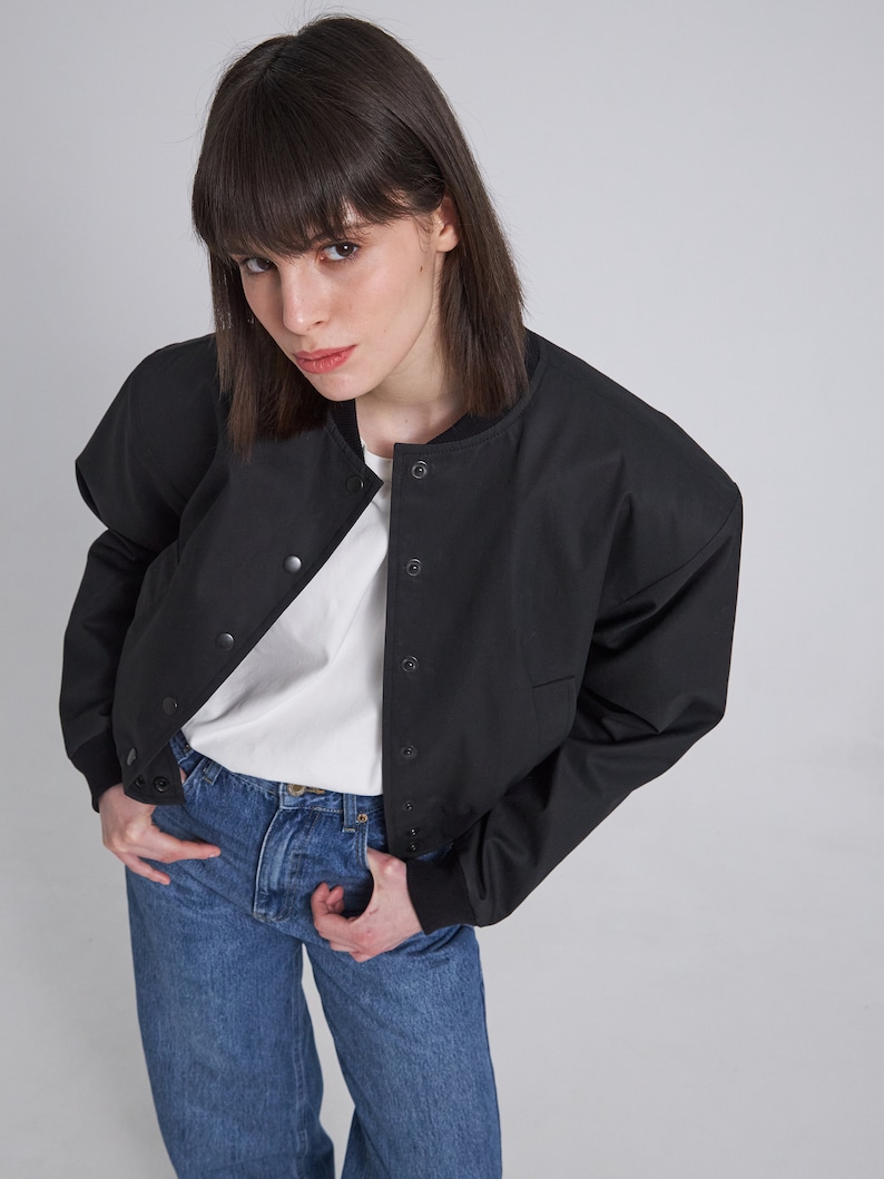 Bomber Jacket Pdf Sewing Pattern With Tutorial Sizes 46 / 48 - Etsy
