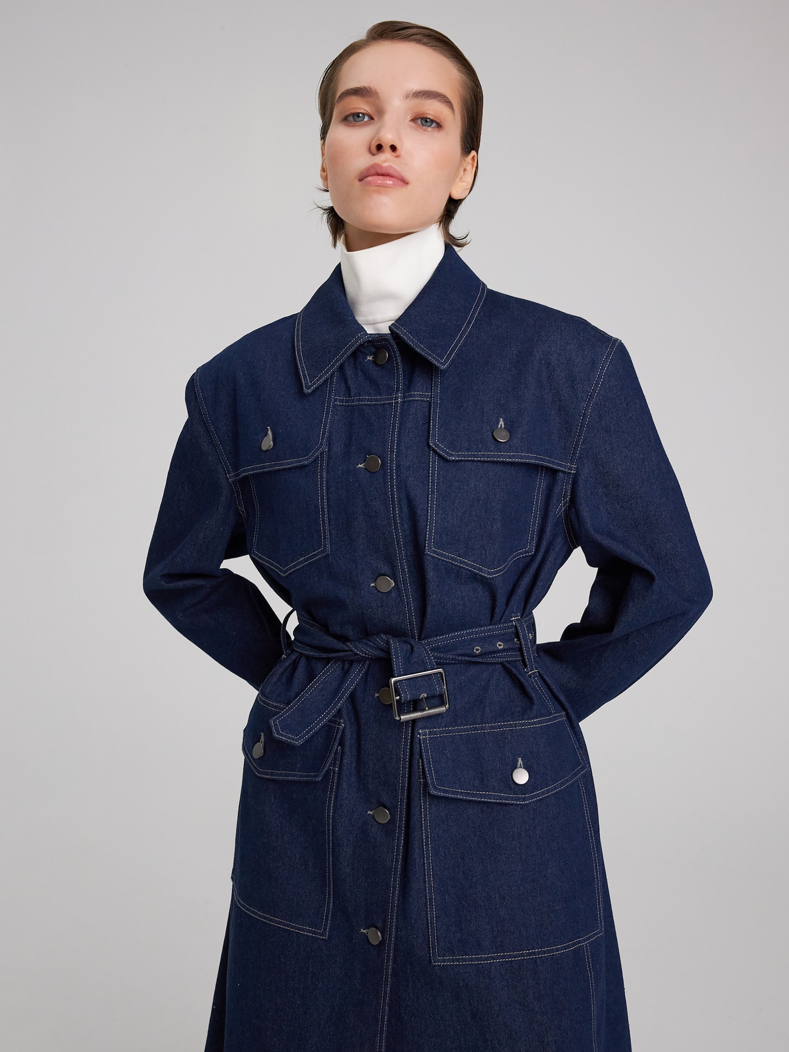 Denim Trench Coat Sewing Pattern PDF | Unlined Coat DIY | Sizes 46 / 48 ...