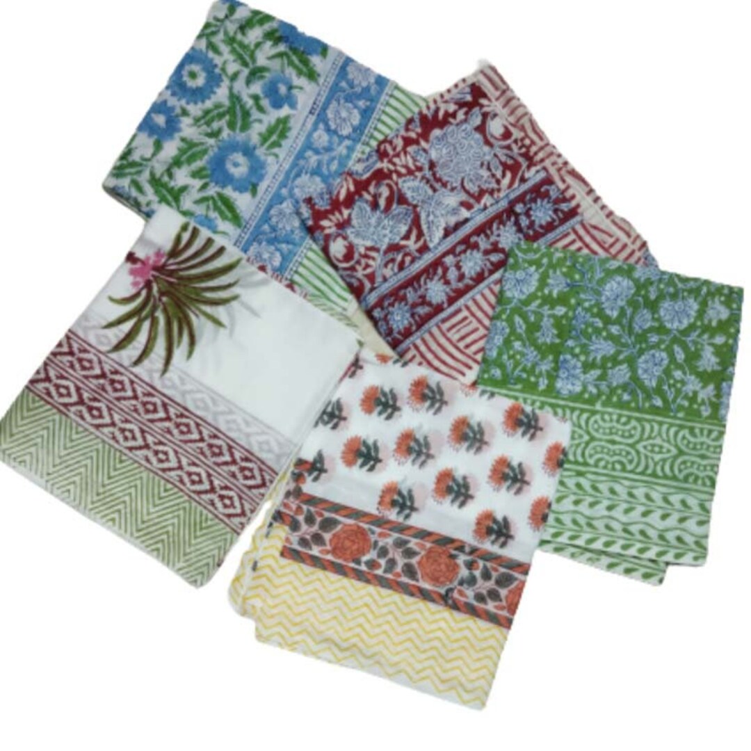 Eco-friendly Beach Pareo With Hand Block Print - Colorful Sarong for ...