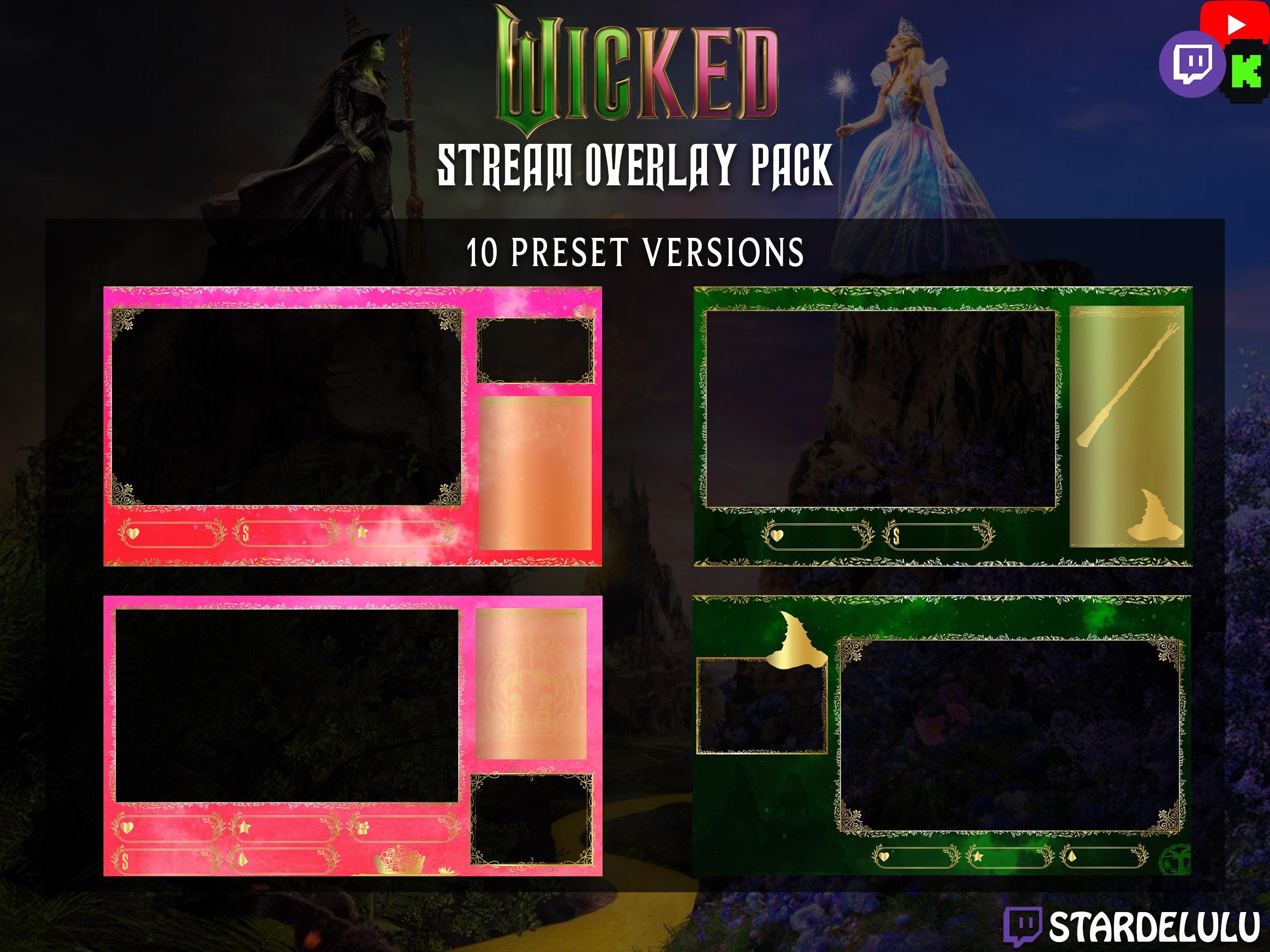 Wicked Stream Overlays - Customizable DIY - Twitch/kick/youtube ...